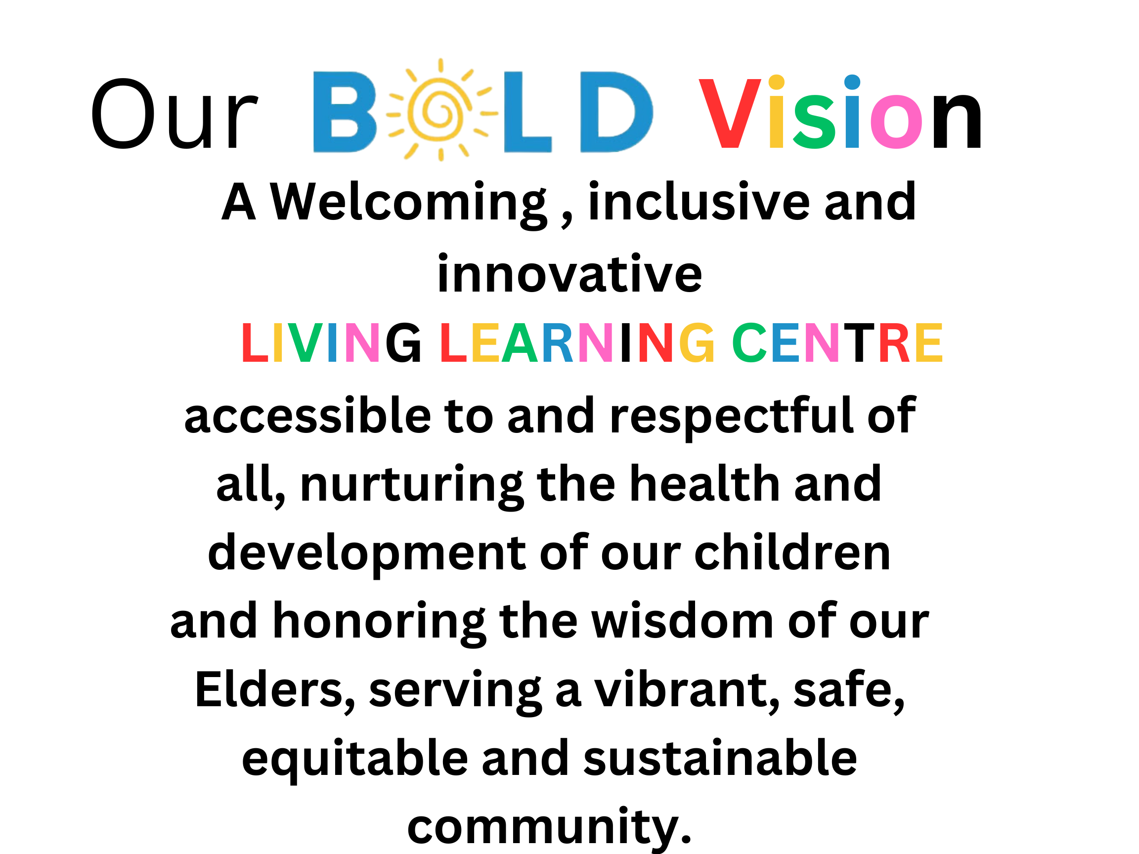 Our Vision – BOLD Centre